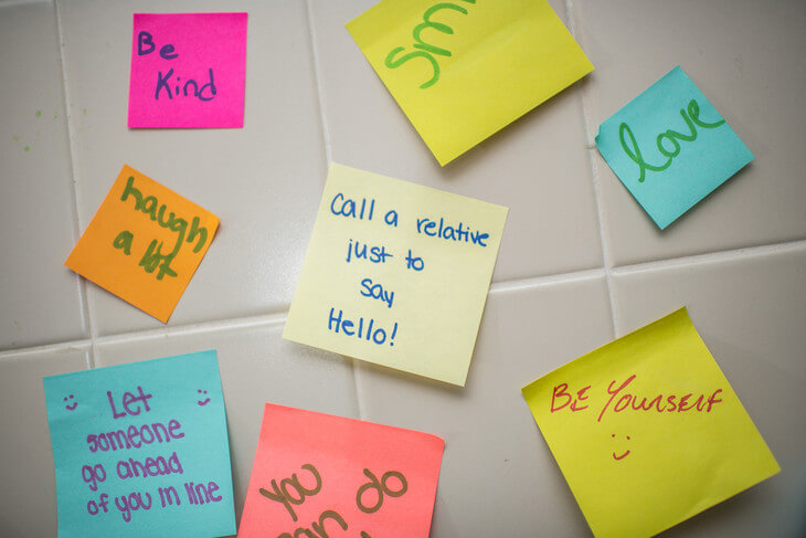Post-its in Behrend Reed Building | The University Network
