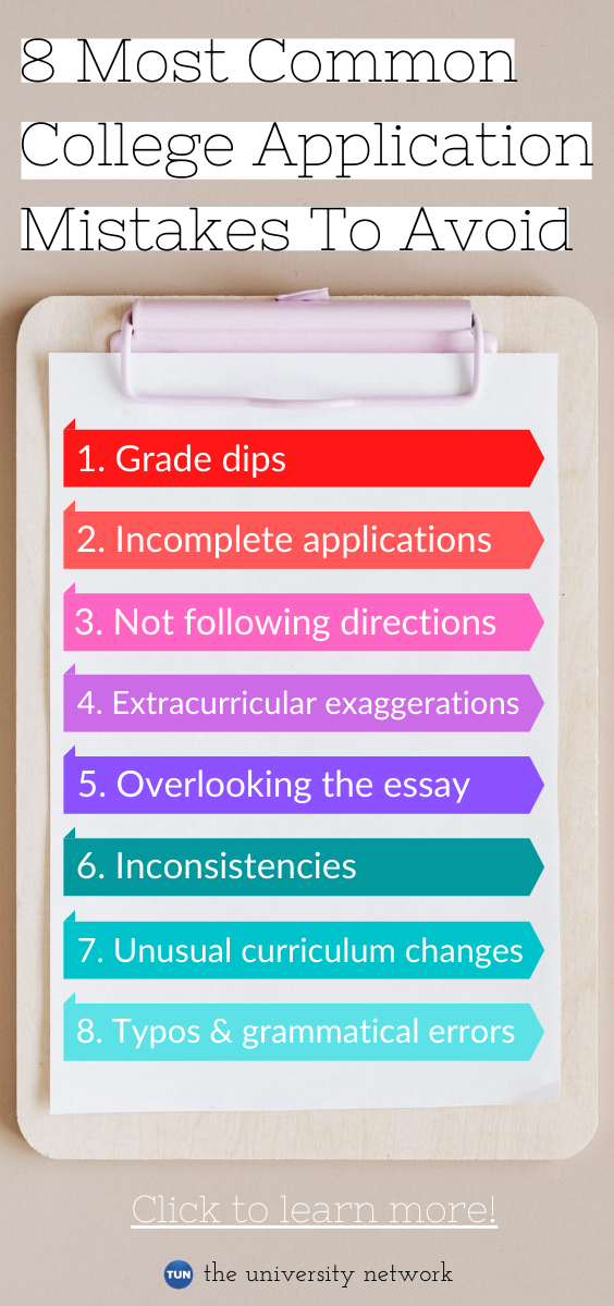 8 Most Common College Application Mistakes To Avoid The University