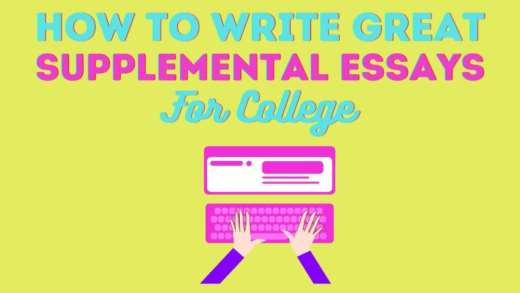 How To Write Great Supplemental Essays for College — Interview With ...